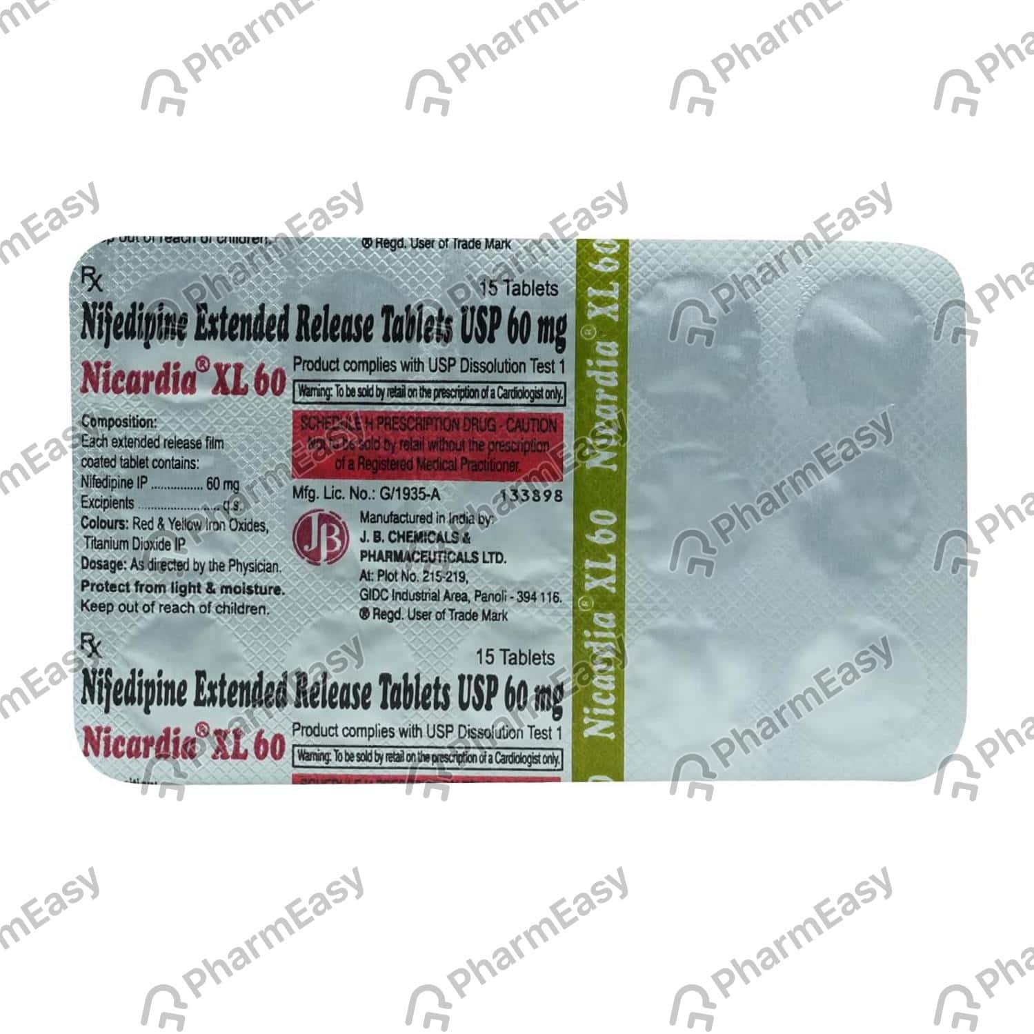 Nicardia 60 MG Tablet (15): Uses, Side Effects, Price & Dosage | PharmEasy