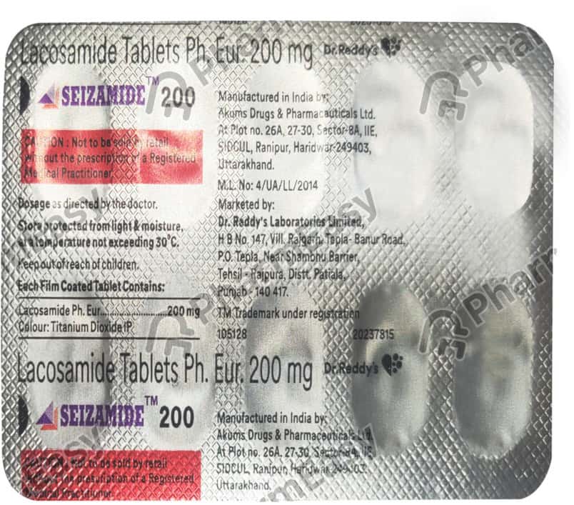 Buy Seizamide 200 MG Tablet (10) Online at Flat 15% OFF | PharmEasy