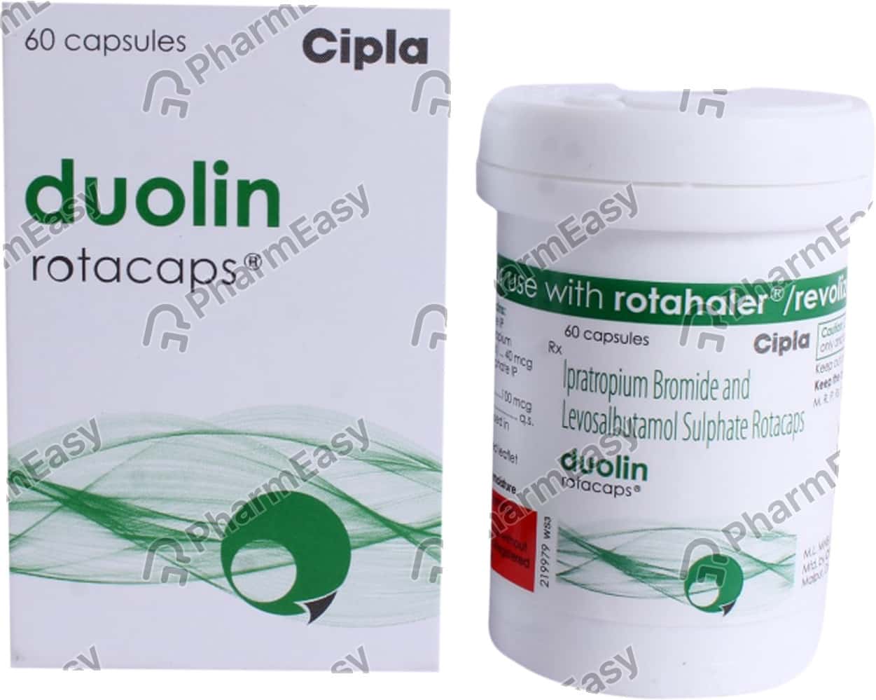 Duolin Box Of 60 Rotacaps: Uses, Side Effects, Price & Dosage | PharmEasy
