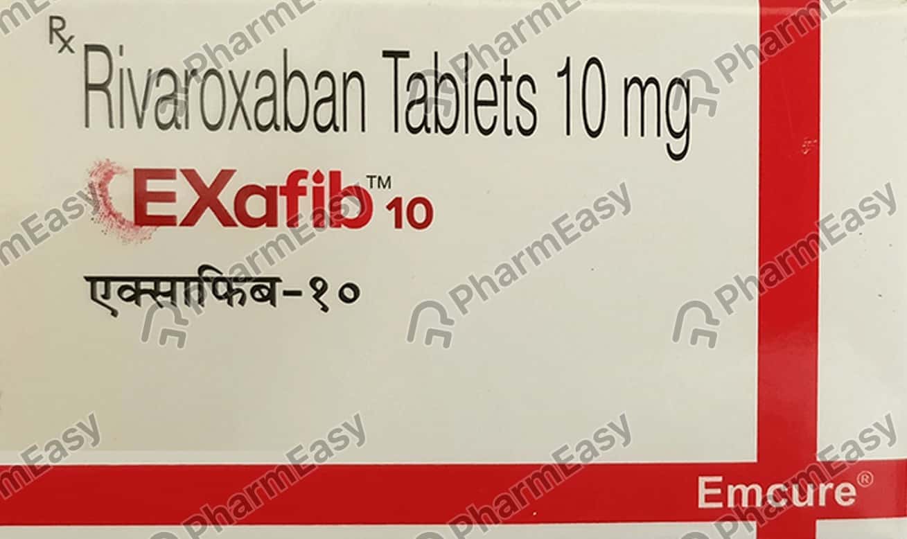 Exafib 10 MG Tablet (14): Uses, Side Effects, Price & Dosage | PharmEasy
