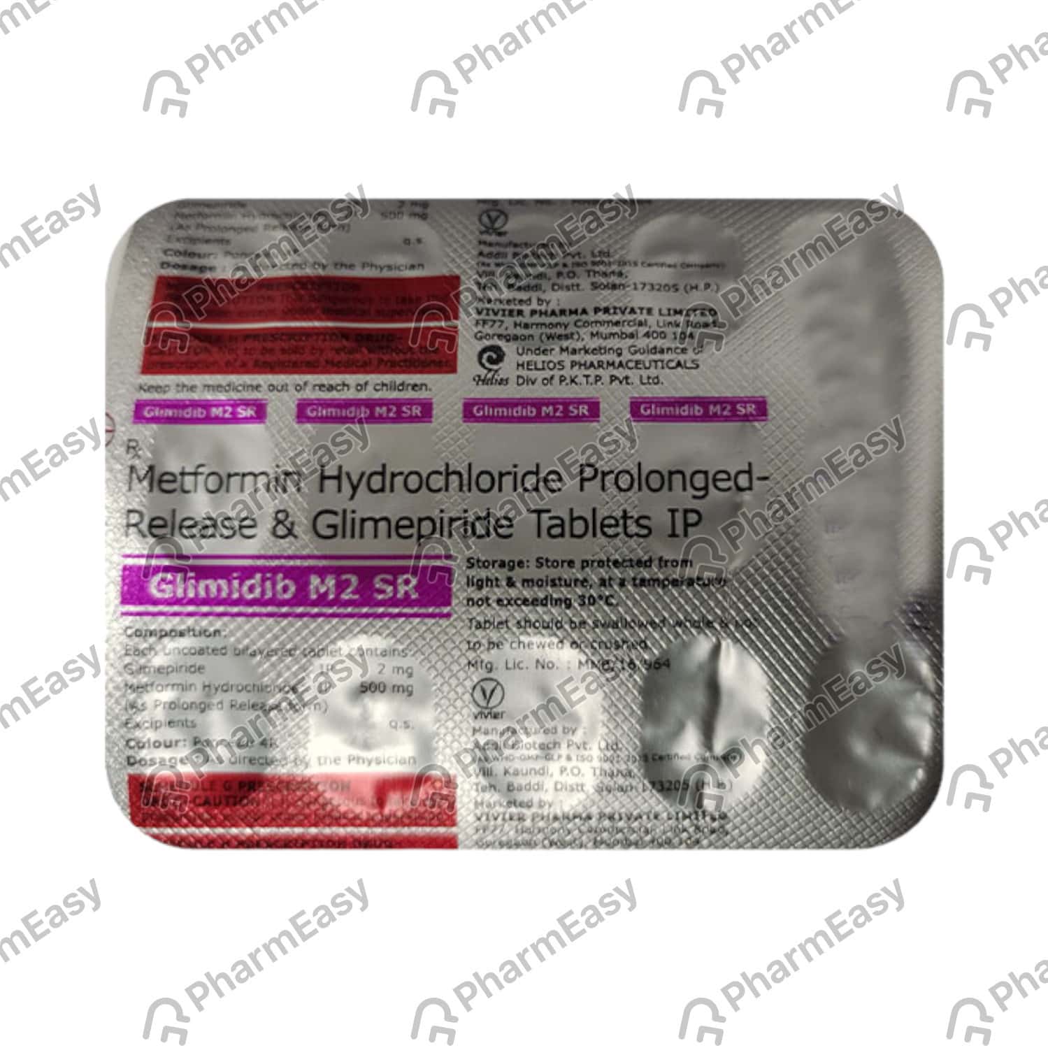 Glimidib M 2mg Sr Strip Of 15 Tablets: Uses, Side Effects, Price ...