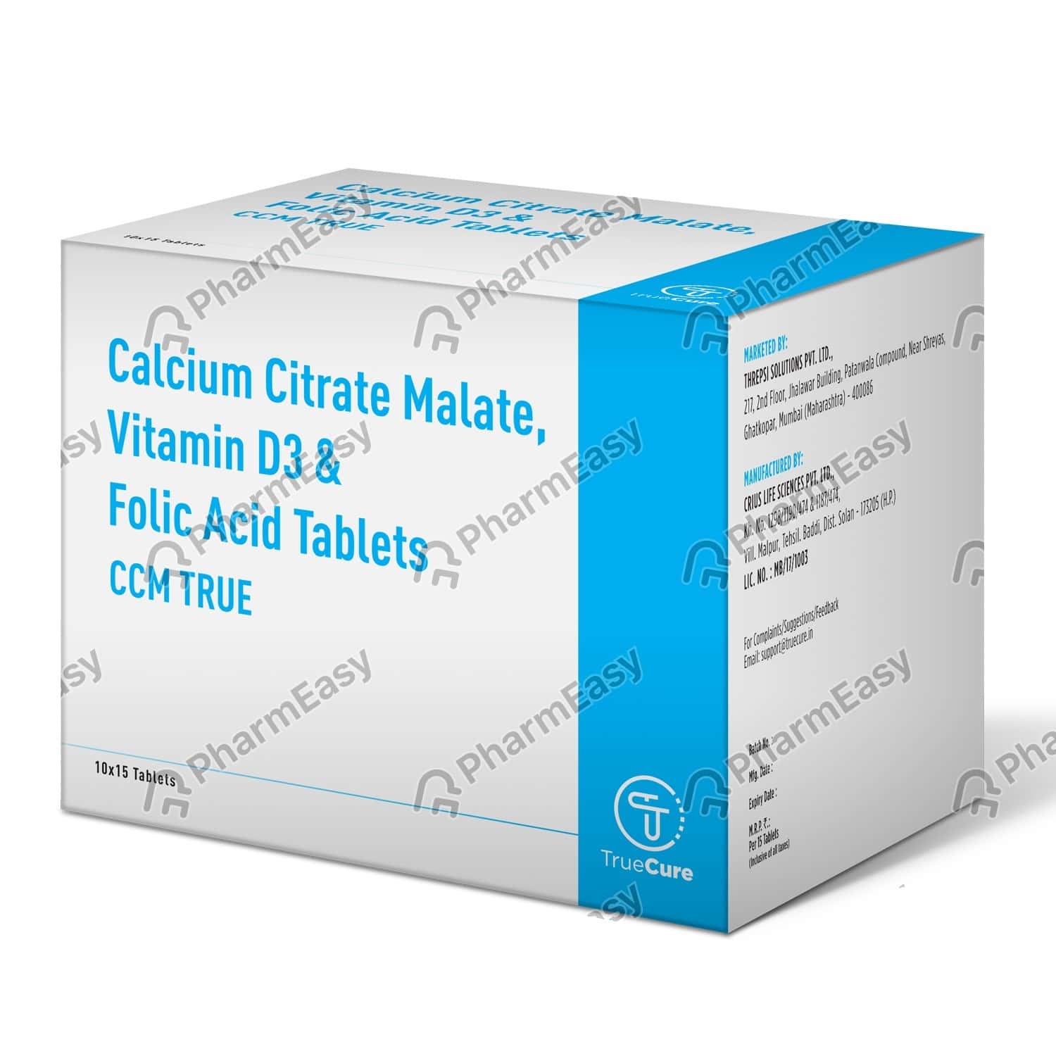 Buy Ccm True Strip Of 15 Tablets Online at Flat 18% OFF* | PharmEasy