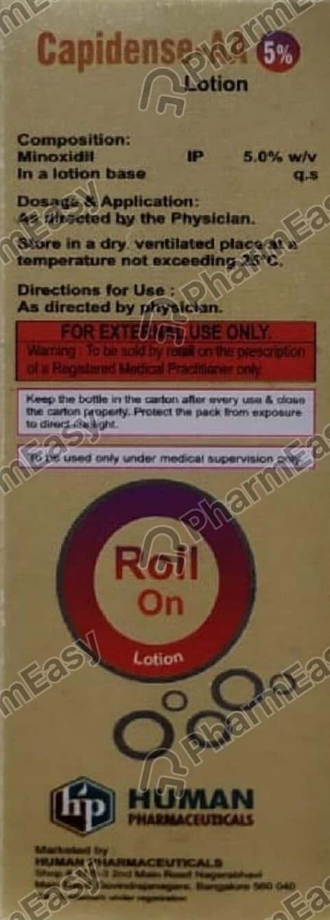 Capidense Aa 5 %W/V Lotion (20): Uses, Side Effects, Price & Dosage ...