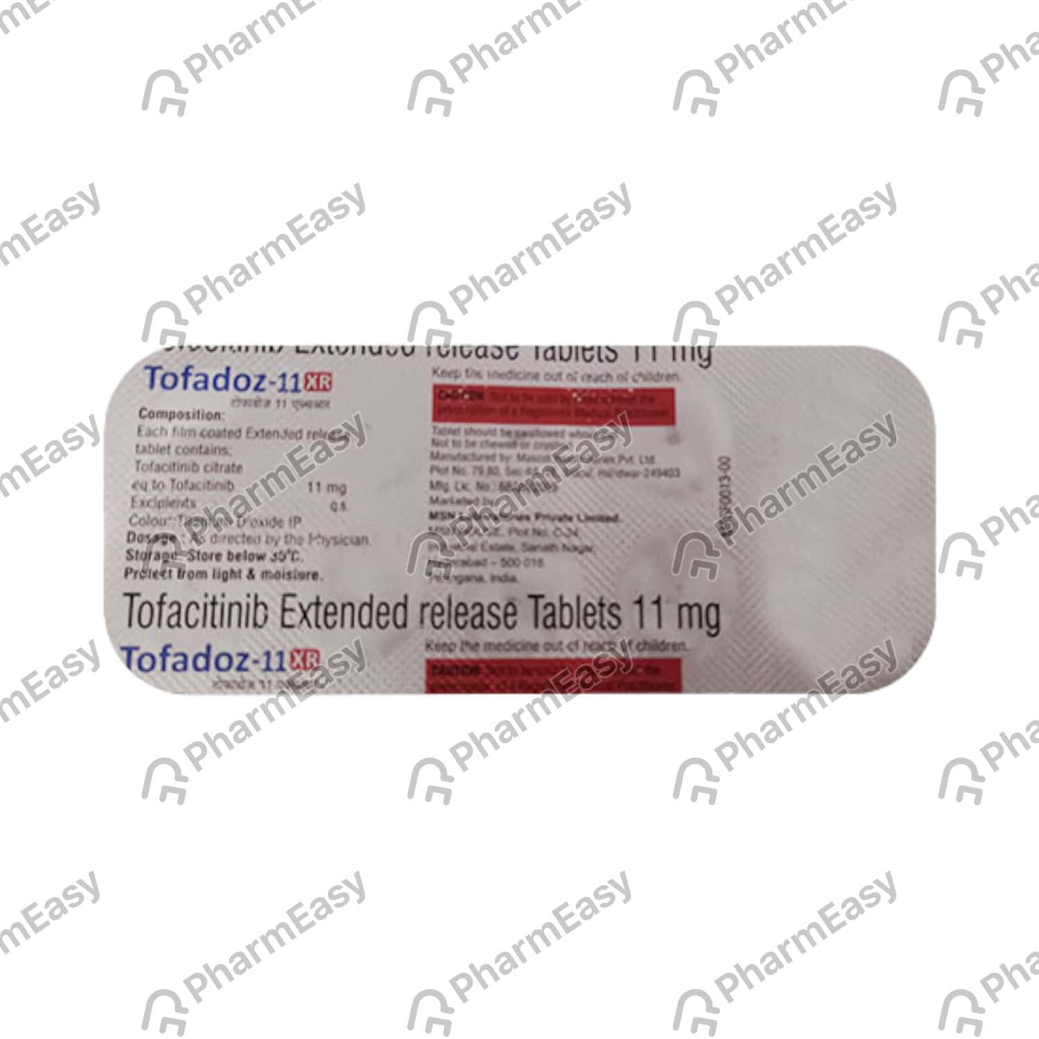 Tofadoz Xr 11 MG Tablet (10): Uses, Side Effects, Price & Dosage ...