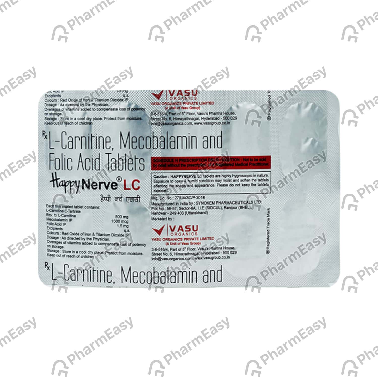 Buy Happy Nerve Lc Strp Of 10 Strip Of 10 Tablets Online & Save Up to ...