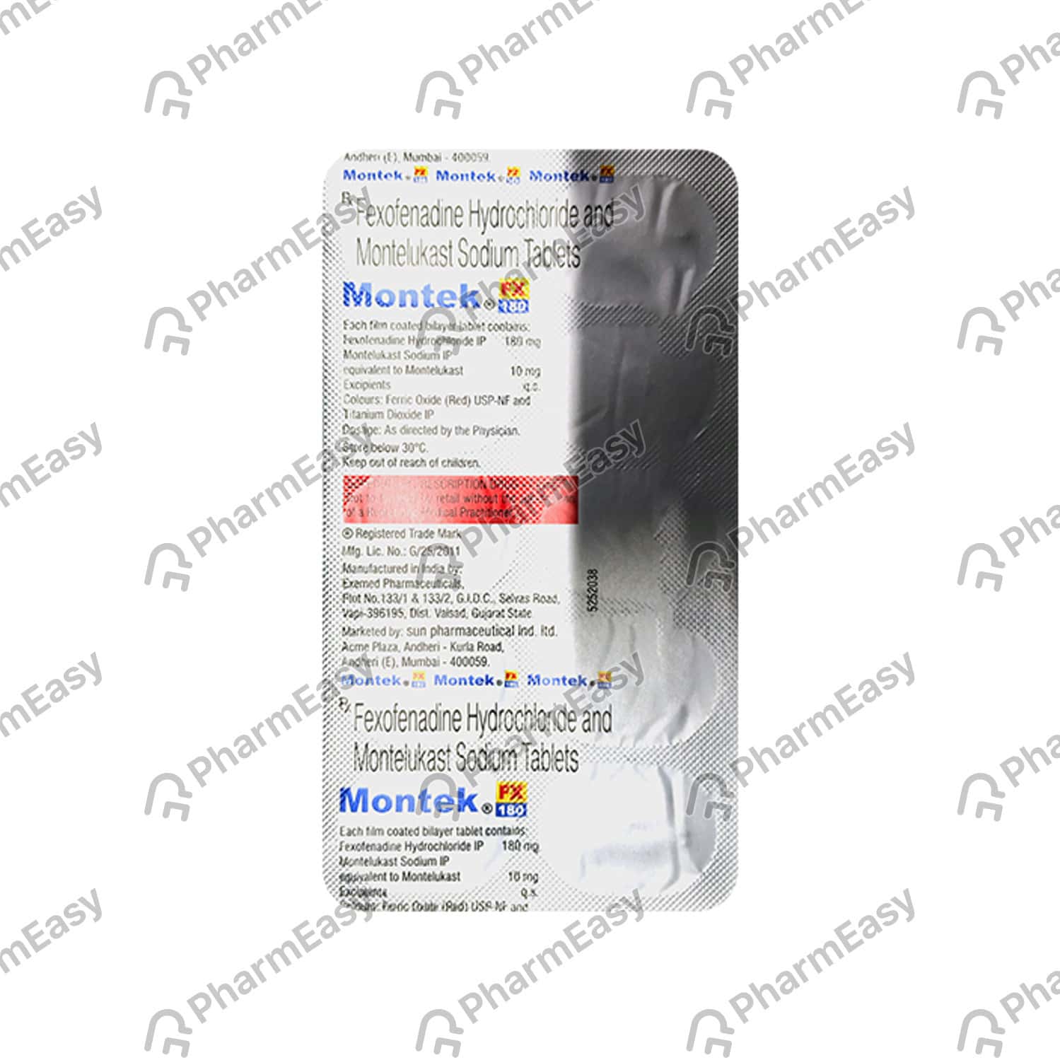 Montek Fx 10/180mg Strip Of 10 Tablets: Uses, Side Effects, Price ...