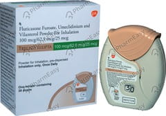 Buy Trelegy Ellipta 100mcg/62.5mcg/25mcg Packet Of 30 Dose Inhaler ...