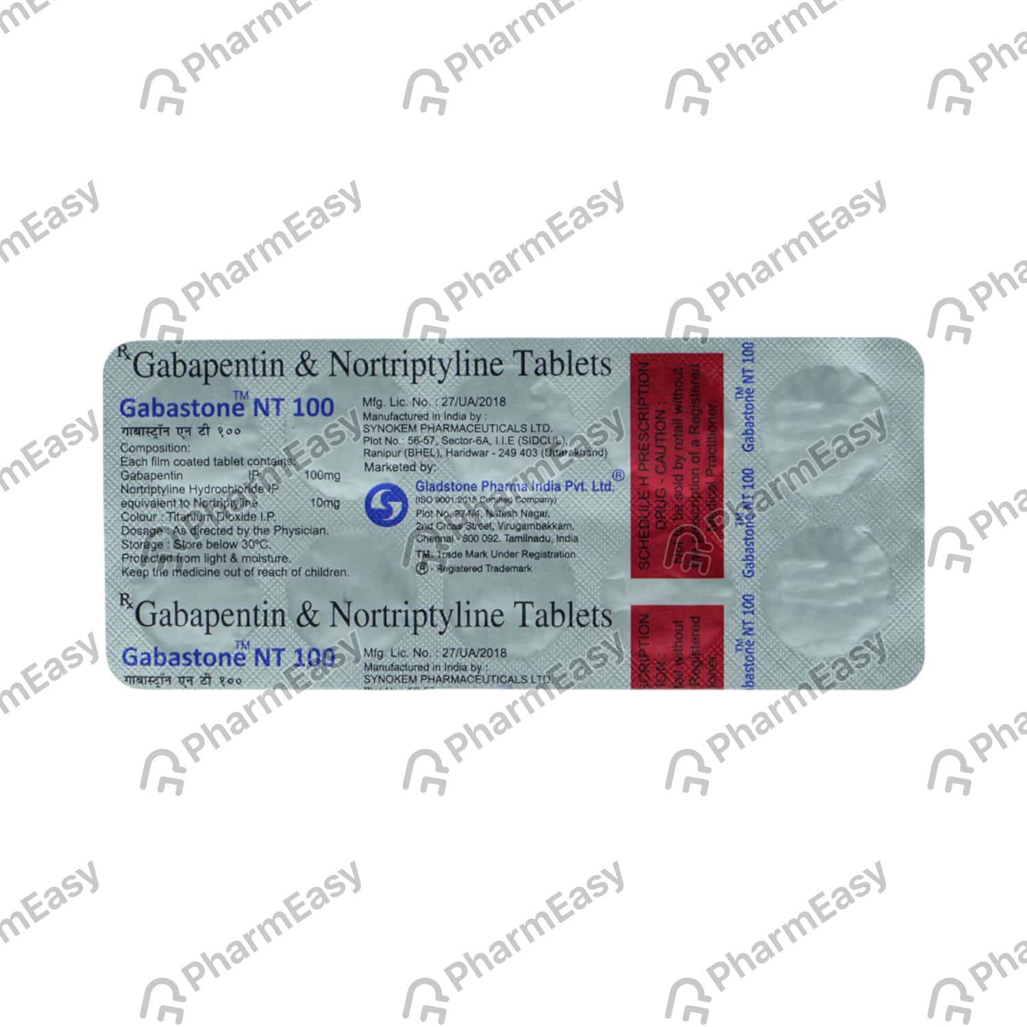 Gabastone Nt 100/10mg Strip Of 10 Tablets: Uses, Side Effects, Price ...