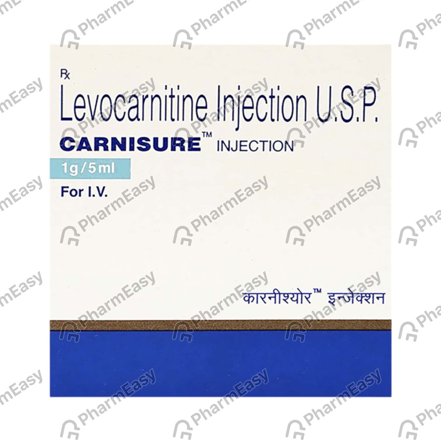 Buy Carnisure 500 MG Injection (5) Online at Flat 15% OFF | PharmEasy
