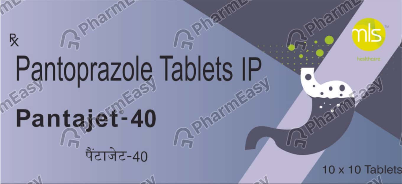 Pantajet 40 MG Tablet (10): Uses, Side Effects, Price & Dosage | PharmEasy