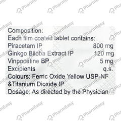 Buy Ginkocer Forte Strip Of 10 Tablets Online & Save Up to 24% at PharmEasy