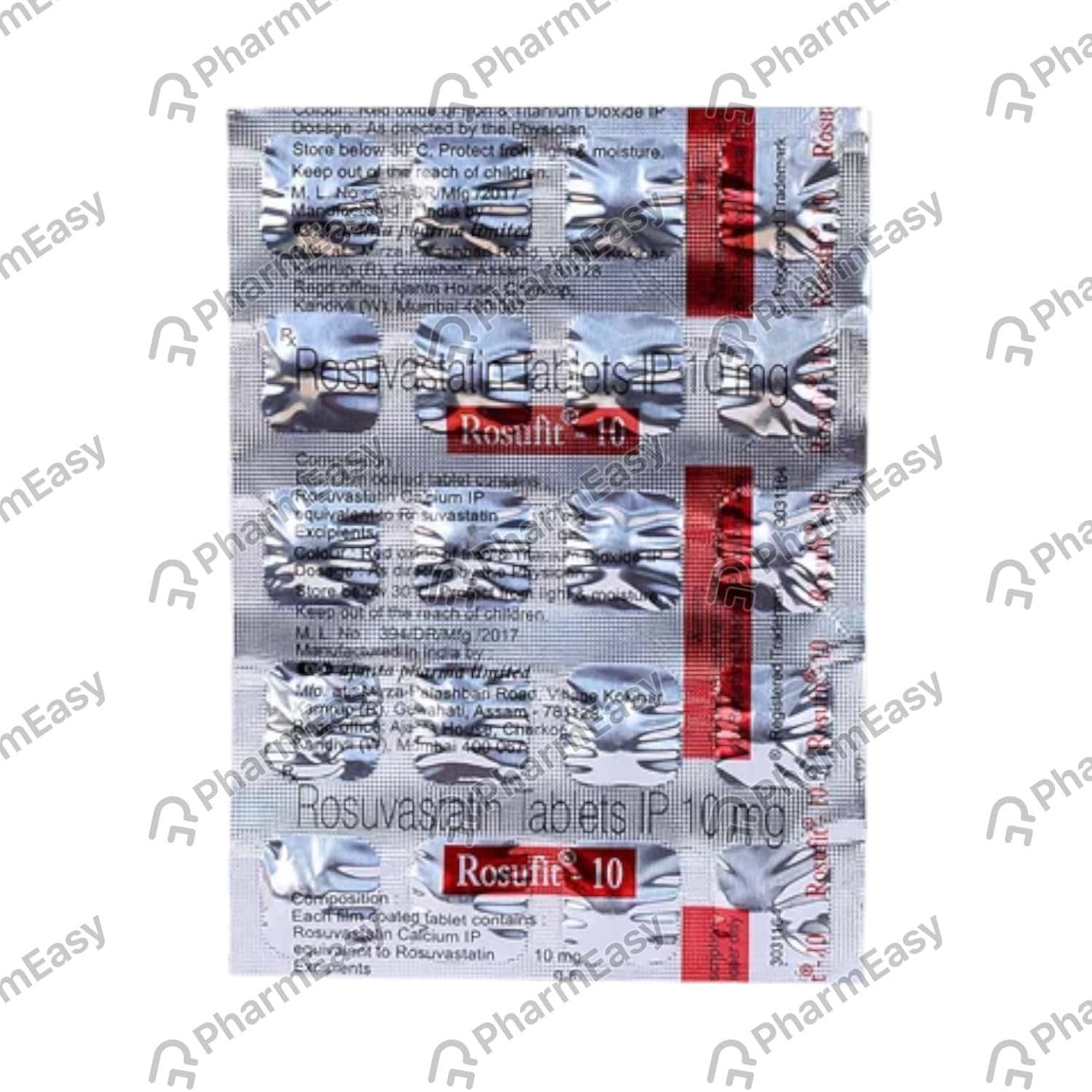 Rosufit 10 MG Tablet (20): Uses, Side Effects, Price & Dosage | PharmEasy