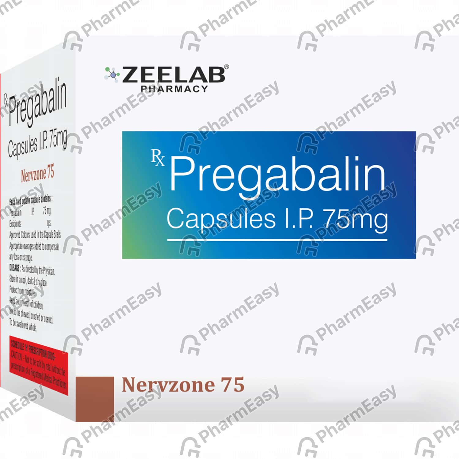 Nervzone 75 MG Capsule (10): Uses, Side Effects, Price & Dosage | PharmEasy