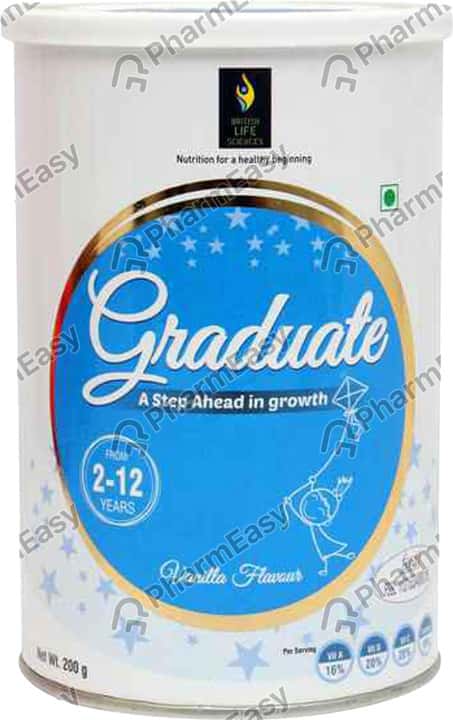 Buy GRADUATE VANILLA FLAVOUR TIN OF 200GM ORAL POWDER Online & Get Upto ...