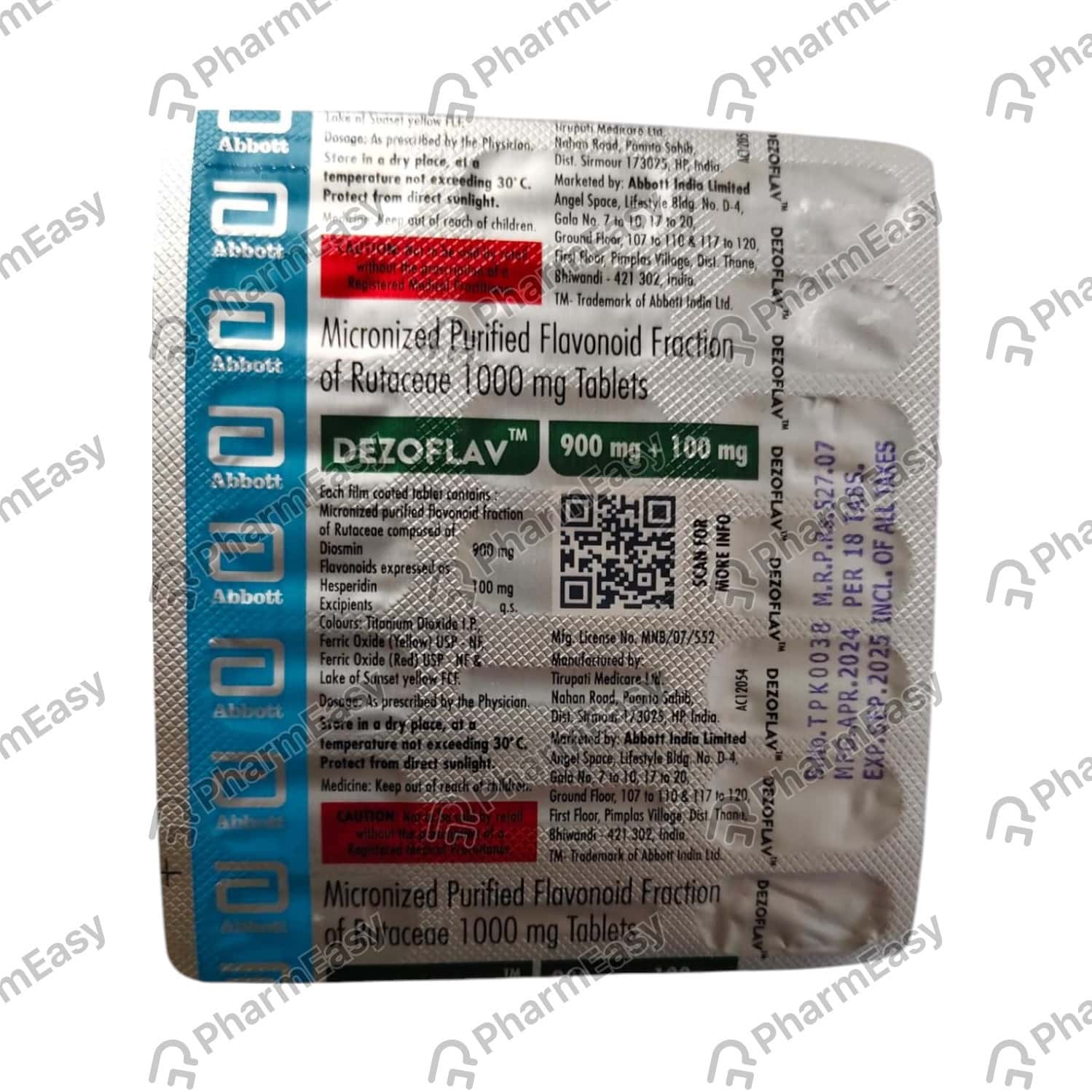 Buy Dezoflav 900/100mg Strip Of 18 Tablets Online at Flat 15% OFF ...