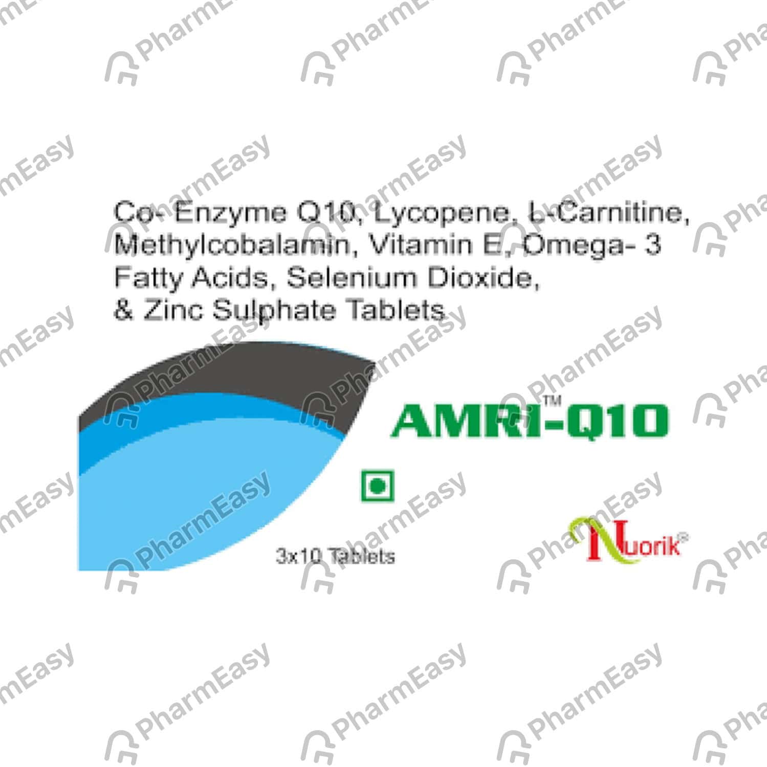 Buy Amri Q 10 Strip Of 10 Tablets Online at Flat 15% OFF | PharmEasy