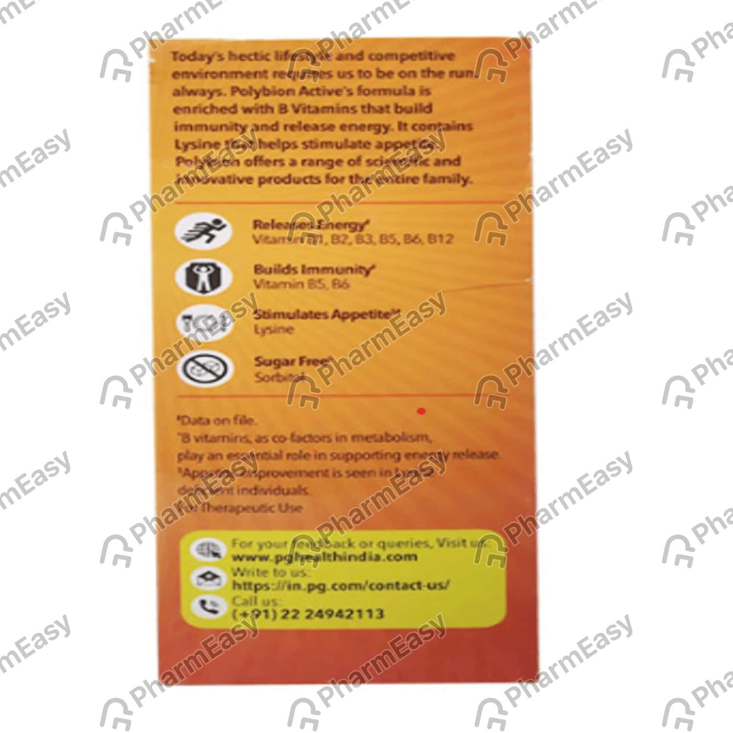 Buy POLYBION ACTIVE MANGO FLAVOUR SUGAR FREE BOTTLE OF 250ML SYRUP ...