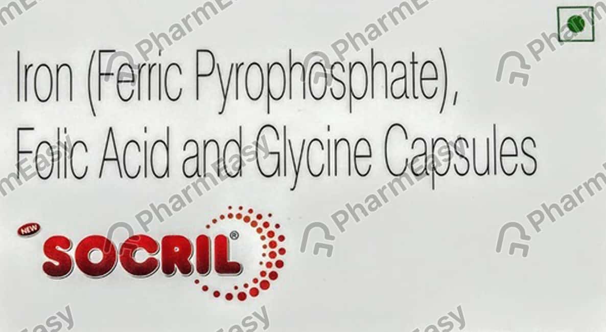New Socril Strip Of 10 Capsules: Uses, Side Effects, Price & Dosage ...