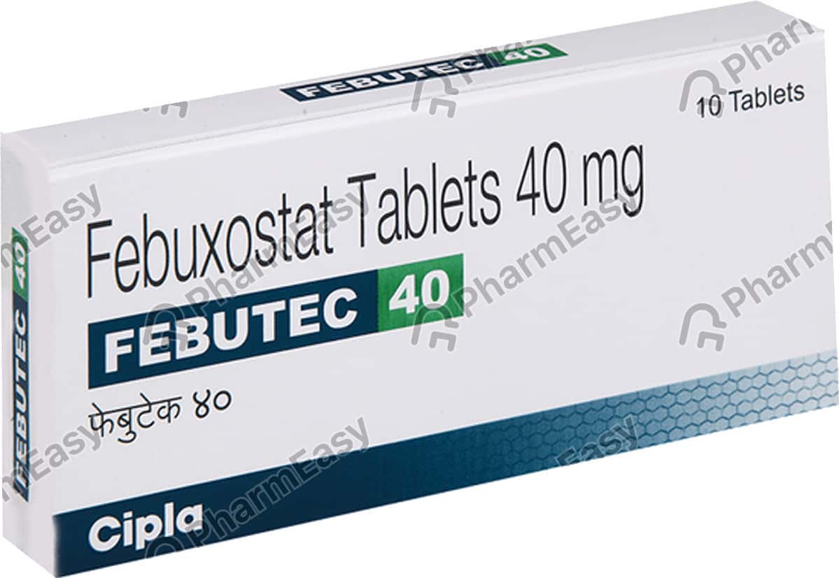 Febutec 40 MG Tablet (10): Uses, Side Effects, Price & Dosage | PharmEasy