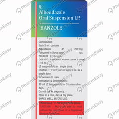 Banzole 200 MG/5ML Suspension (10): Uses, Side Effects, Price & Dosage ...