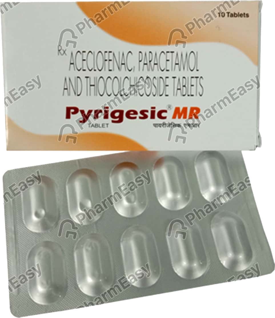 Buy Pyrigesic Mr Strip Of 10 Tablets Online & Save Up to 24% at PharmEasy