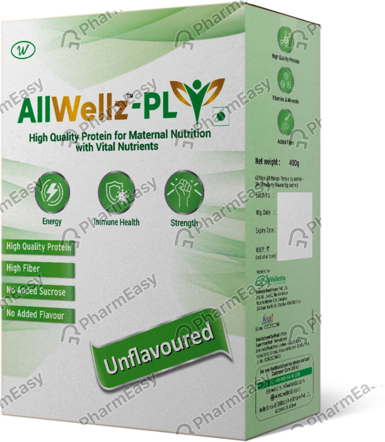 Buy Allwellz Pl Unflavoured Box Of 400gm Oral Powder Online & Save Up ...