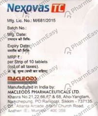 Nexovas Tc Strip Of 10 Tablets: Uses, Side Effects, Price & Dosage ...
