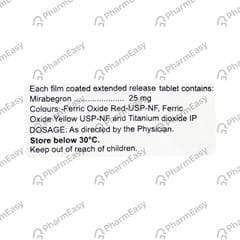 Msn Mirabig S 25mg Strip Of 10 Tablets: Uses, Side Effects, Price ...