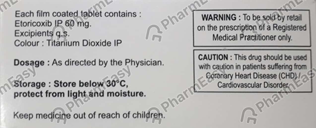 Etotroy 60 MG Tablet (10): Uses, Side Effects, Price & Dosage | PharmEasy