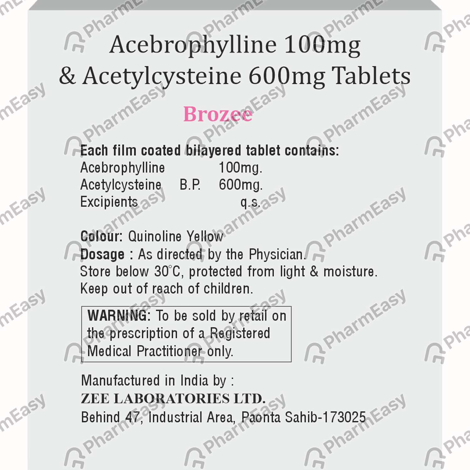 Buy Brozee Strip Of 10 Tablets Online at Flat 15% OFF | PharmEasy