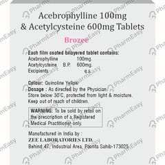 Buy Brozee Strip Of 10 Tablets Online at Flat 15% OFF | PharmEasy