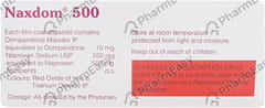 Naxdom 500 Tablet: Uses, Side-effects, Price, Dosage & More Info ...