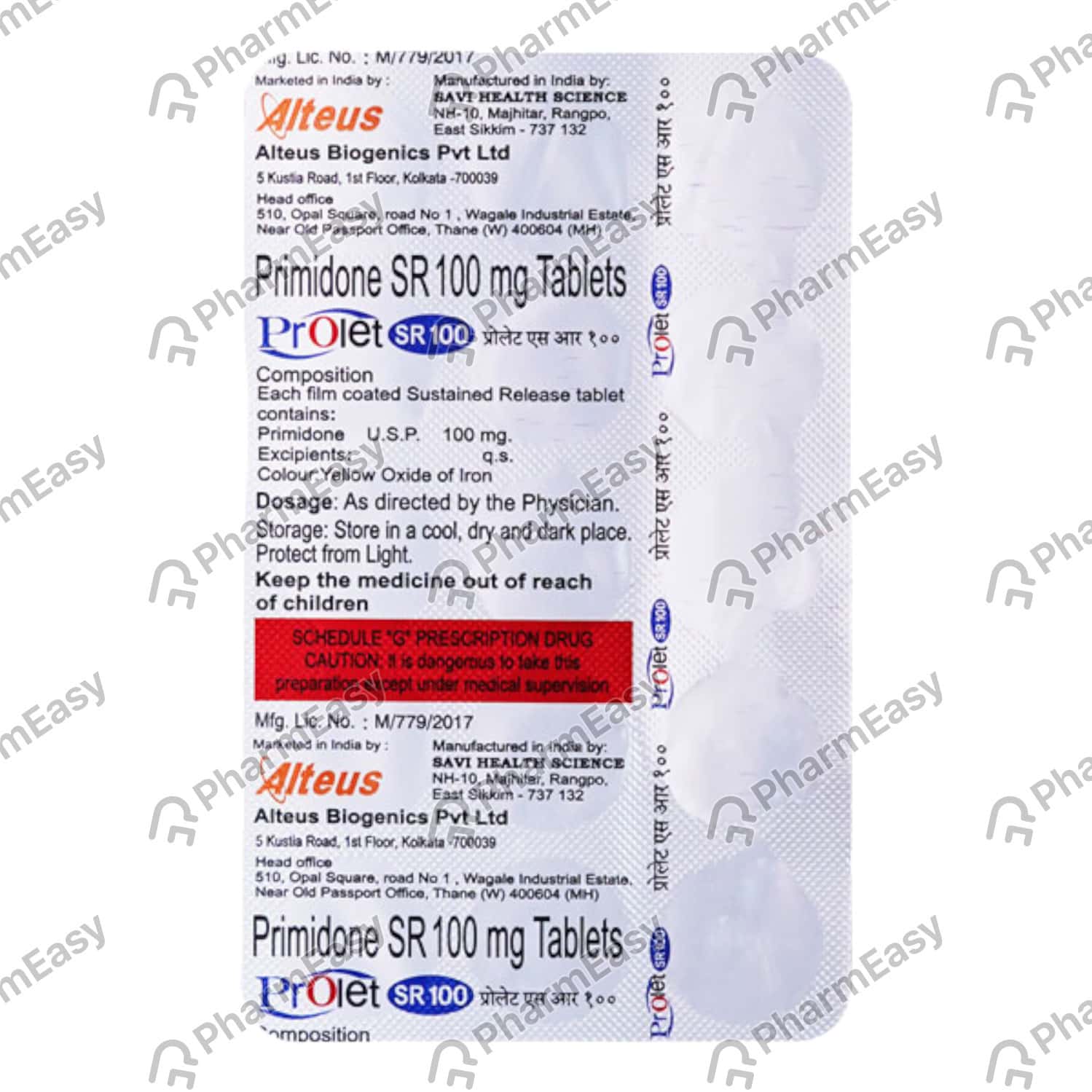 Buy Prolet Sr 100 MG Tablet (15) Online at Flat 15% OFF | PharmEasy