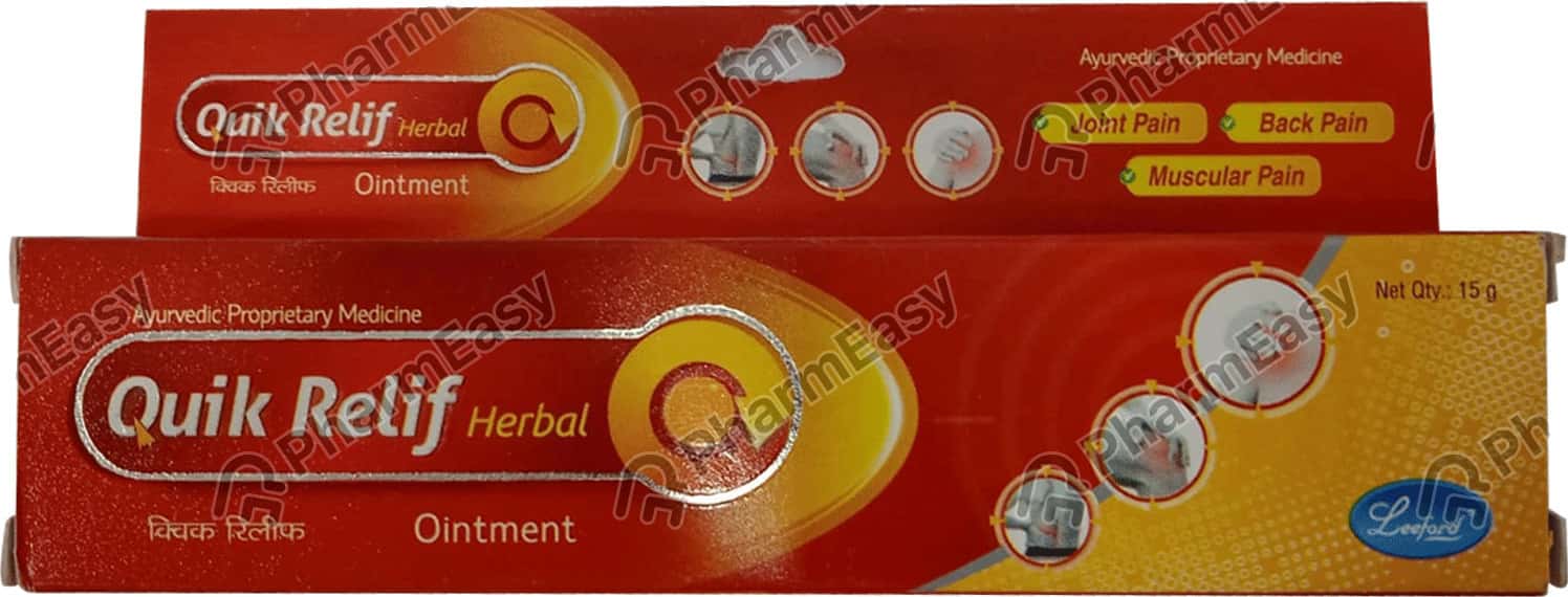 Buy QUIK RELIF HERBAL TUBE OF 15GM OINTMENT Online & Get Upto 60% OFF ...