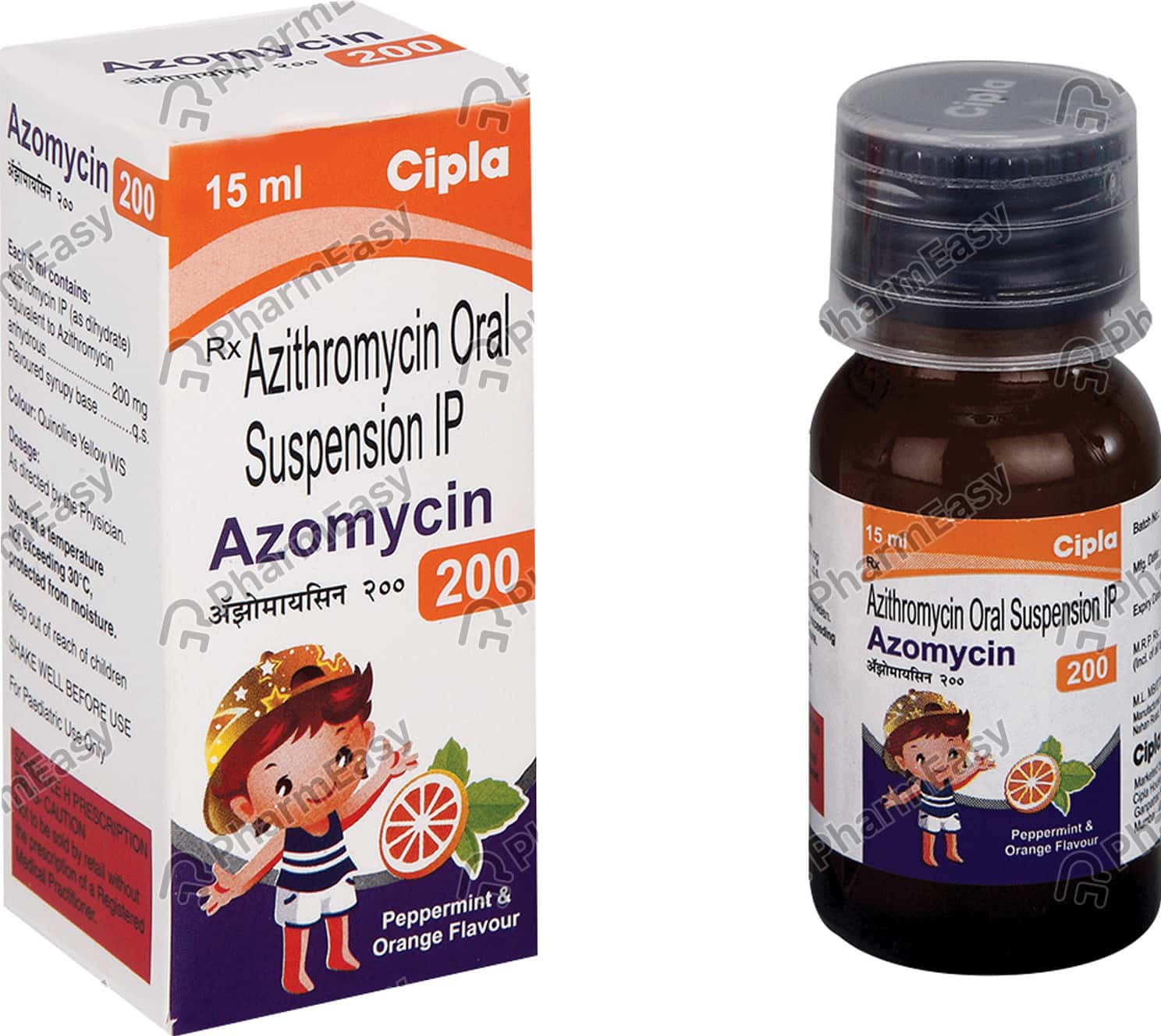 Buy Azomycin 200 MG/5ML Suspension (15) Online at Flat 15% OFF | PharmEasy