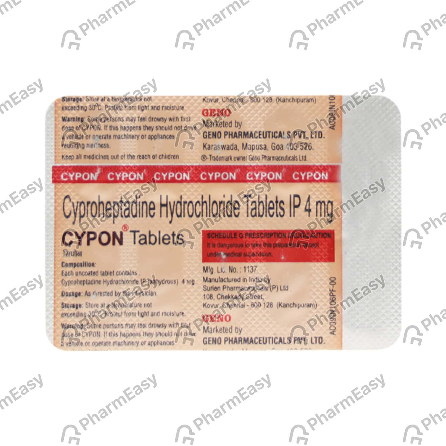 Cypon Tablet: Uses, Side-effects, Price, Dosage & More Info - PharmEasy