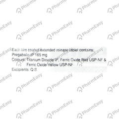 Pregabid Cr 165 MG Tablet (10): Uses, Side Effects, Price & Dosage ...