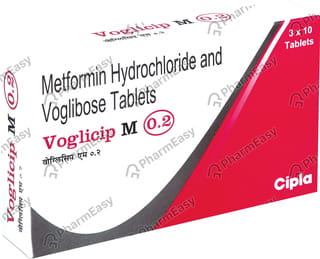 Buy Voglicip M 0.2mg Strip Of 10 Tablets Online at Flat 15% OFF | PharmEasy