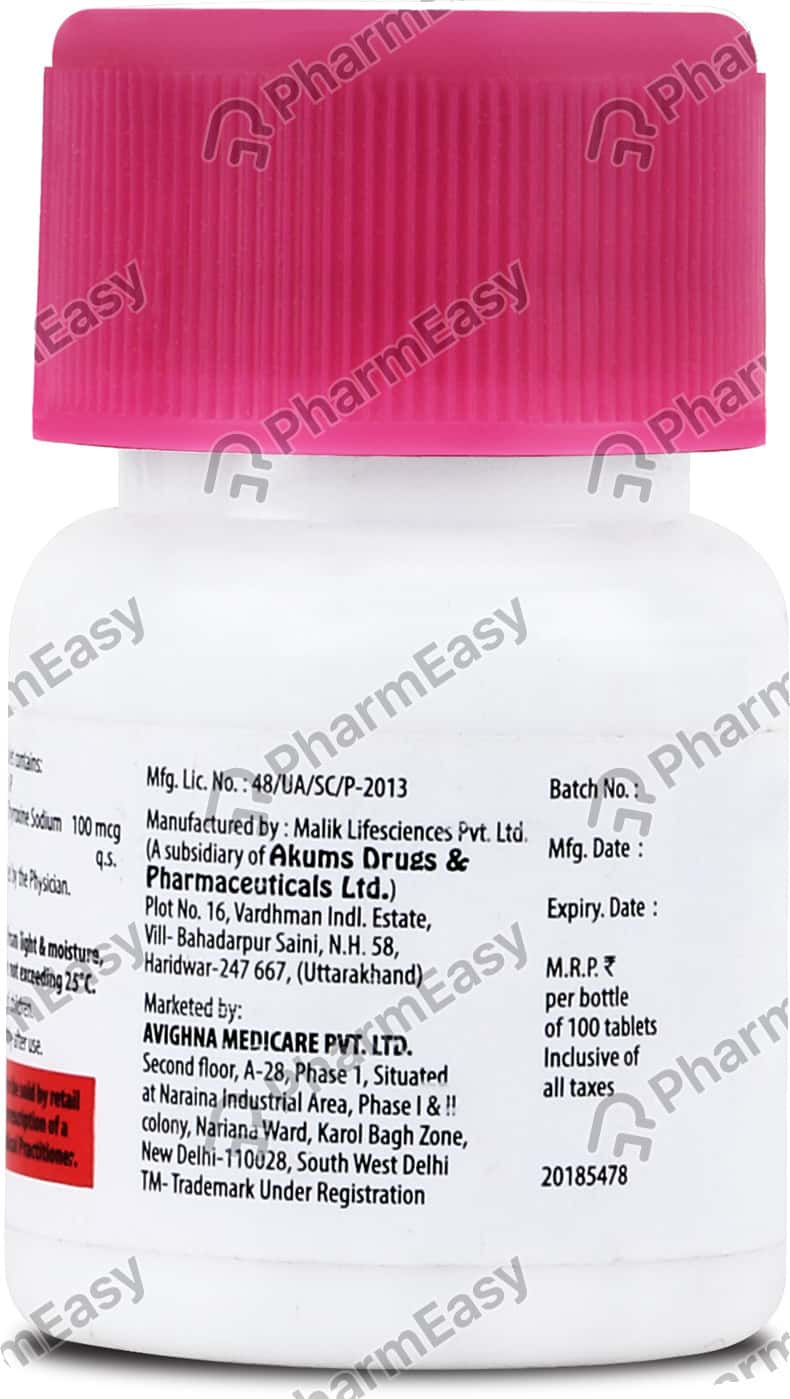 Thyrotrue 100 MCG Tablet (100): Uses, Side Effects, Price & Dosage ...