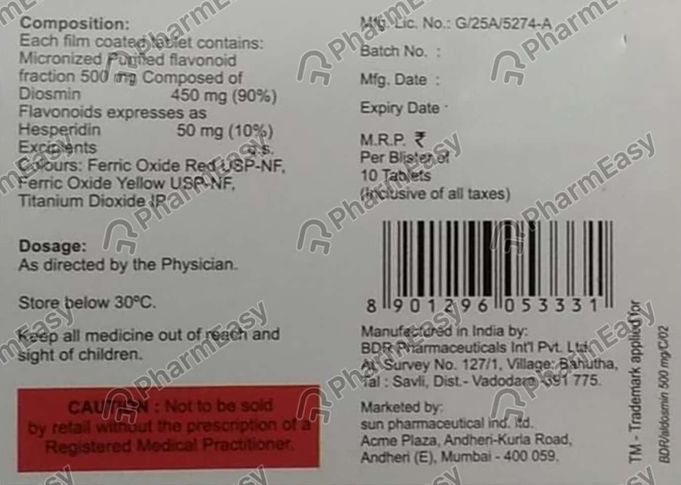 Aldosmin 500mg Strip Of 10 Tablets: Uses, Side Effects, Price & Dosage ...