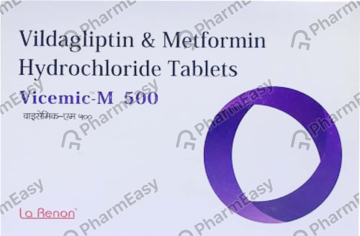 Vicemic M 500mg Strip Of 15 Tablets: Uses, Side Effects, Price & Dosage ...