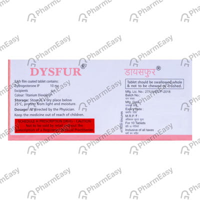 Dysfur 10 MG Tablet (10): Uses, Side Effects, Price & Dosage | PharmEasy