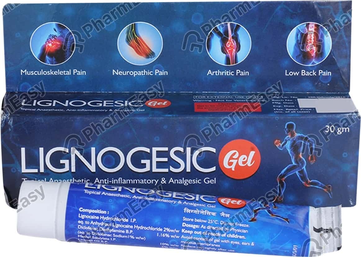 Buy Lignogesic Tube Of 30gm Gel Online at Flat 15% OFF | PharmEasy