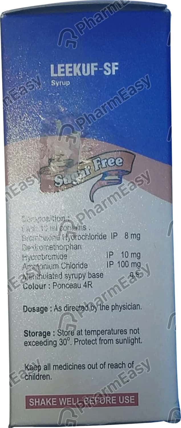 Leekuf Sf Bottle Of 100ml Syrup: Uses, Side Effects, Price & Dosage ...