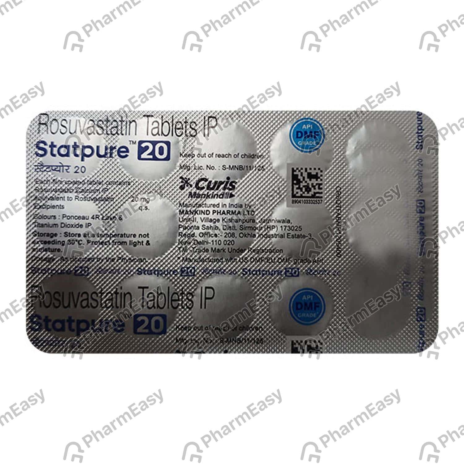 Statpure 20 MG Tablet (15): Uses, Side Effects, Price & Dosage | PharmEasy
