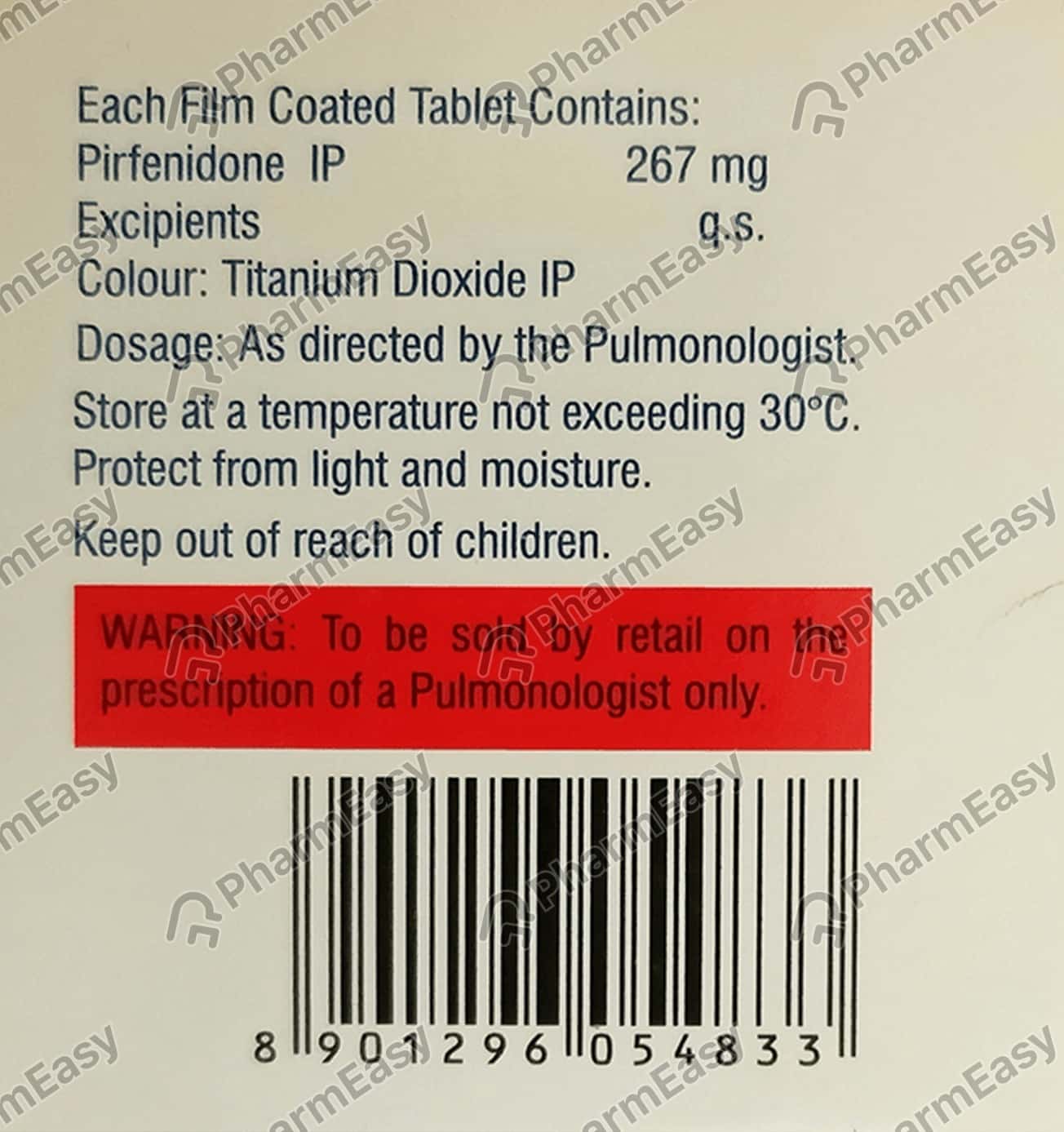 Pirfact 267 MG Tablet (10): Uses, Side Effects, Price & Dosage | PharmEasy