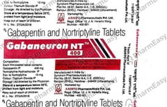 Gabaneuron Nt 400/10mg Strip Of 10 Tablets: Uses, Side Effects, Price ...