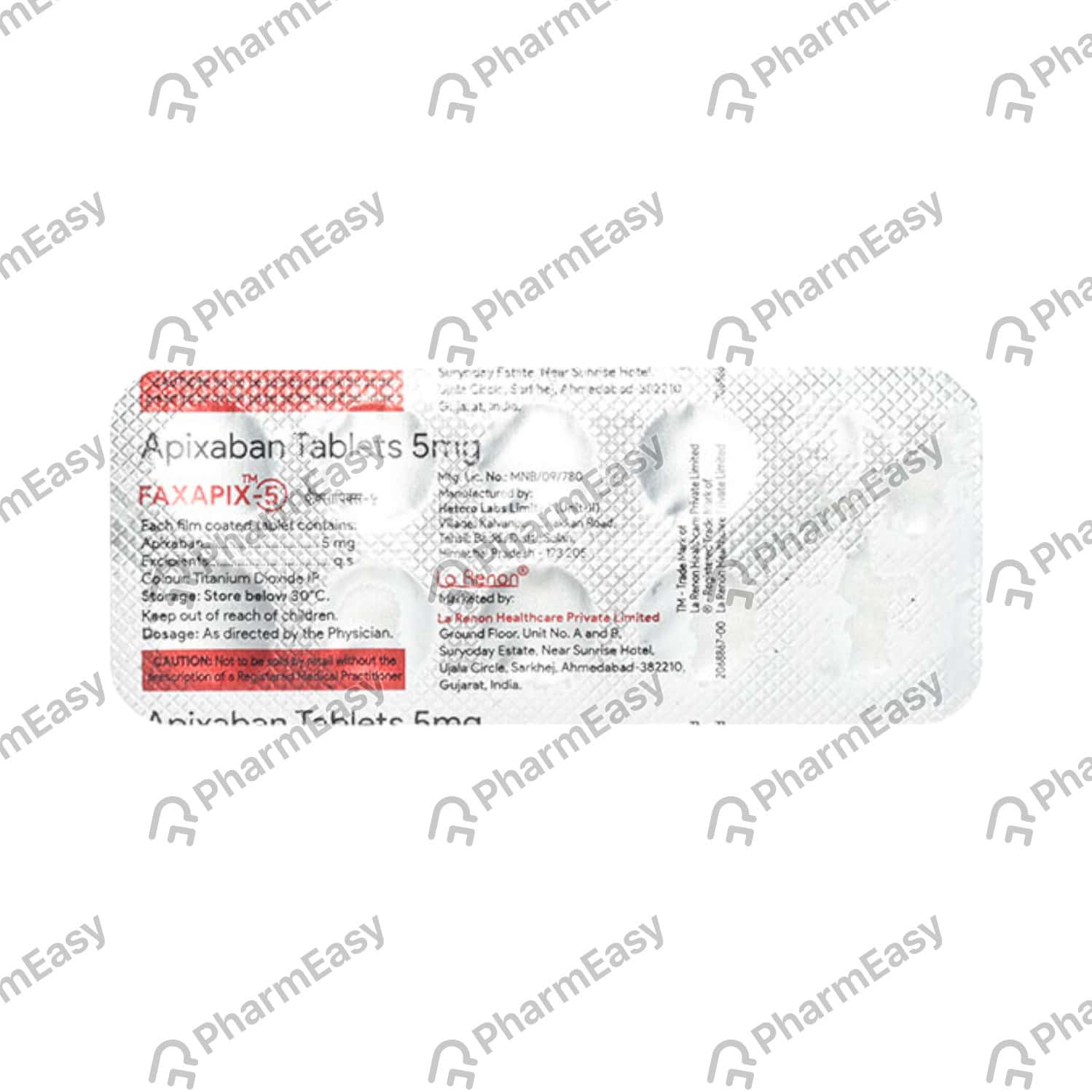 Faxapix 5 MG Tablet (10): Uses, Side Effects, Price & Dosage | PharmEasy