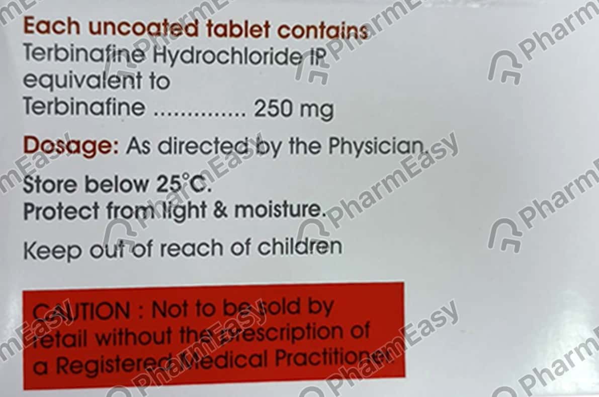 Terbicip 250 MG Tablet (15): Uses, Side Effects, Price & Dosage | PharmEasy