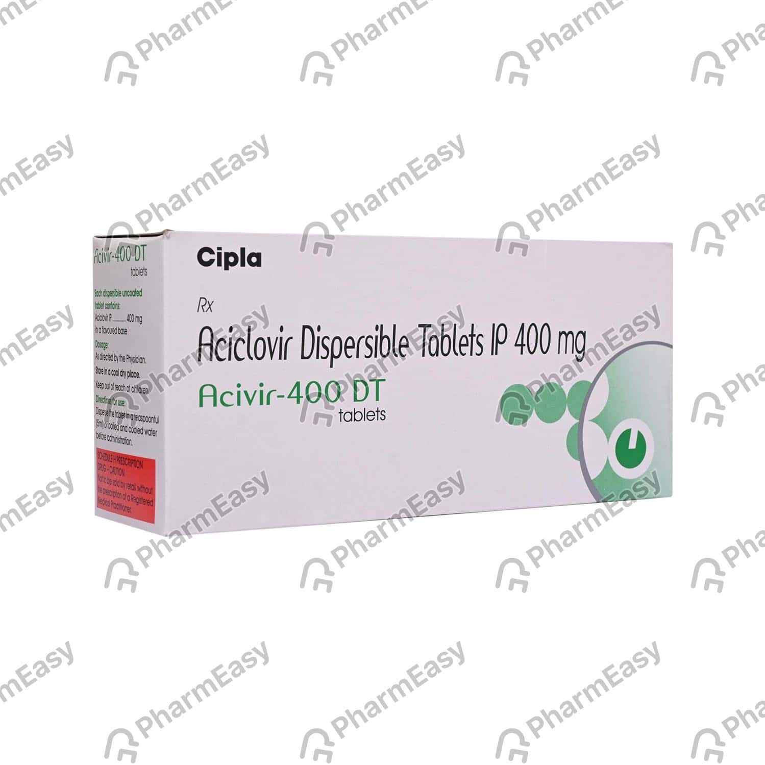 Buy Acivir Dt 400 MG Tablet (10) Online at Flat 15% OFF | PharmEasy